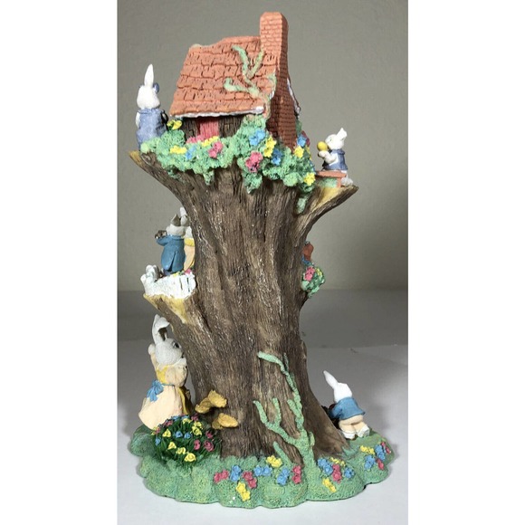 Treehouse | Holiday | Easter Bunny Rabbit Family Treehouse Sculpture 2 ...